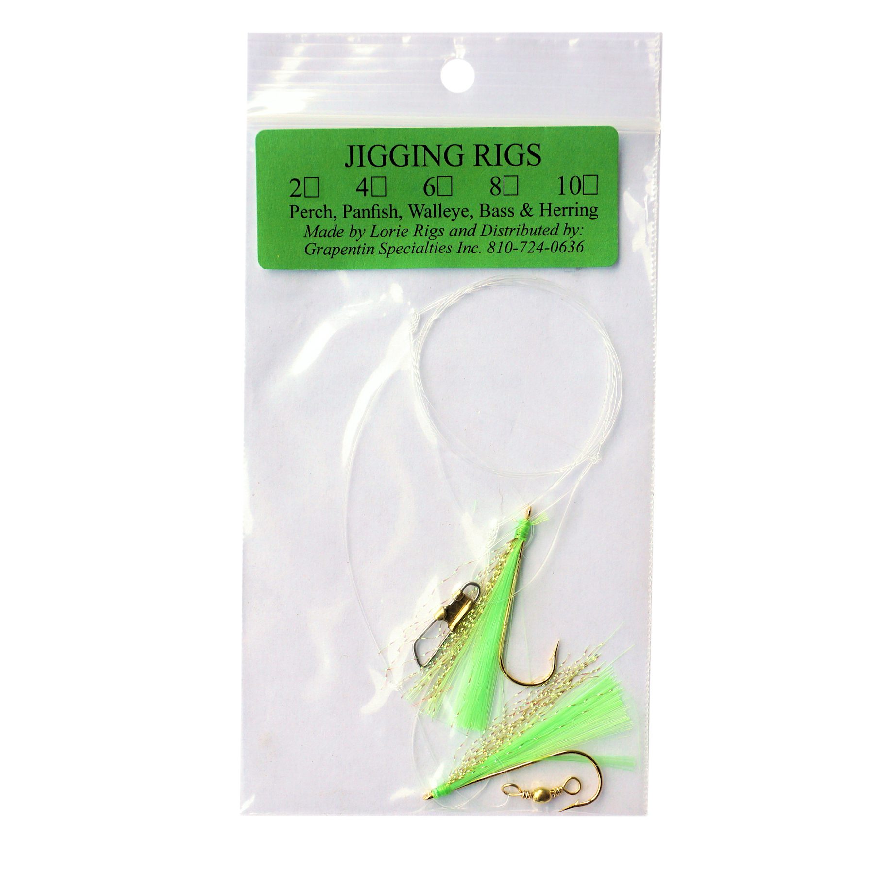 Lorie 2-Hook Perch Rigs: 3 Packs – Grapentin Specialties, Inc.