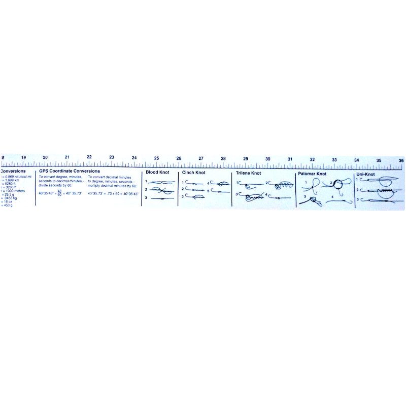 Stick-On 36″ Fishing Ruler – Grapentin Specialties, Inc.