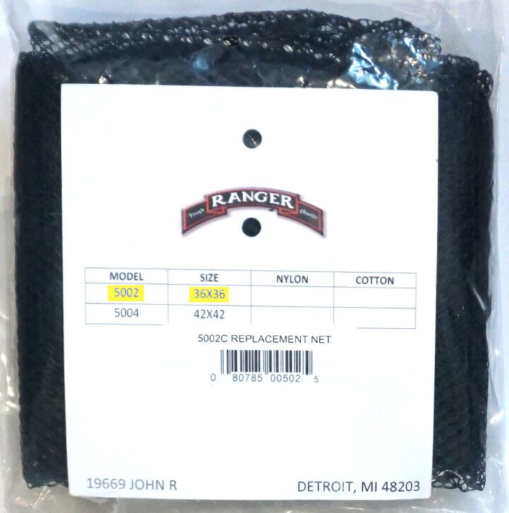 Ranger 36″ x 36″ Replacement Netting for Umbrella Bait Net - Grapentin ...